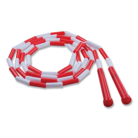 Champion Sports Segmented Plastic Jump Rope, 7 ft, Red/White PR7 | Zoro