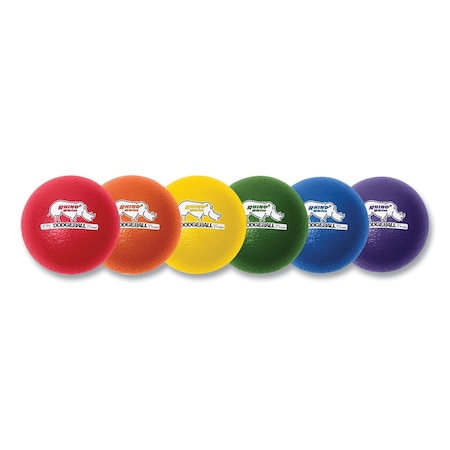 Champion Sports Rhino Skin Dodge Ball Set, 6" Diameter, Assorted Colors ...