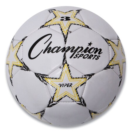 Champion Sports VIPER Soccer Ball, No. 3 Size, 7.25" to 7.5" Diameter ...