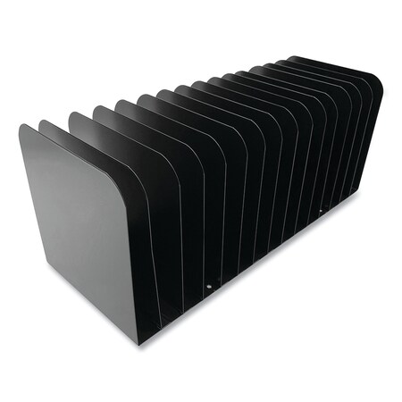 Huron Steel Vertical File Organizer, Flat, 15 Sections, Letter Size ...