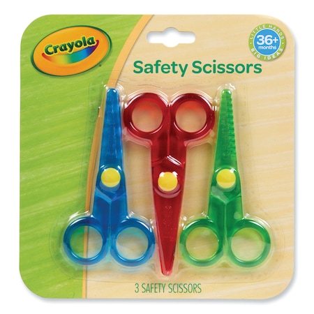 Crayola My First Crayola Safety Scissors, Rounded Tip, Assorted ...