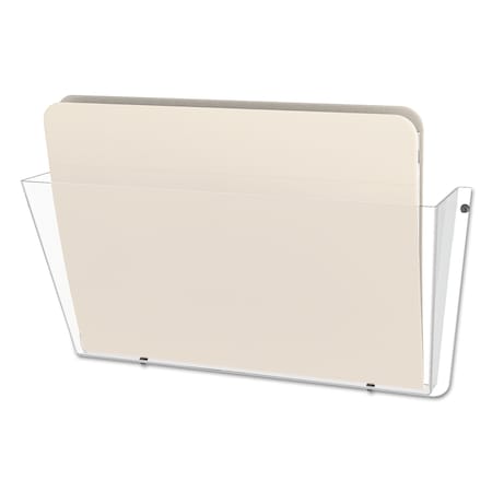 Deflecto Wall File, Single Pocket, Clear 63201 | Zoro