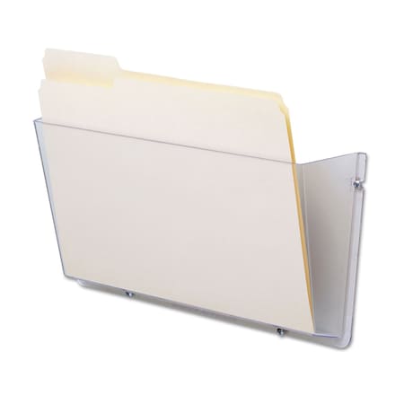 Deflecto Wall File, Single Pocket, Clear 63201 | Zoro