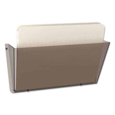 Deflecto Wall File, Single Pocket, Smoke 63202 | Zoro