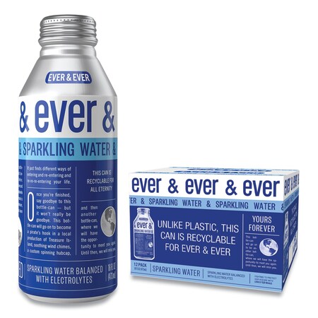 Ever & Ever Reverse Osmosis Sparkling Water, 16 oz Bottle, PK12, 12PK ...