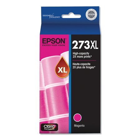Epson T273XL320-S (273XL) Claria High-Yield Ink, Magenta T273XL320S | Zoro