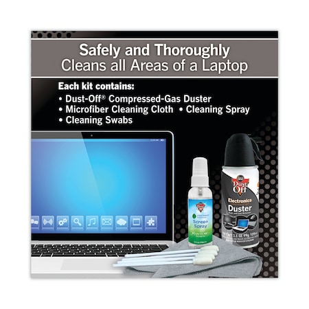 Dust-Off Laptop Computer Care Kit DCLT | Zoro