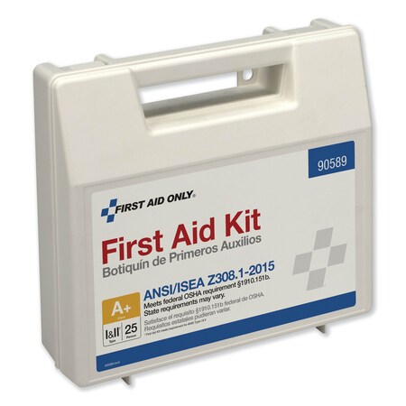 First Aid Only ANSI 2015 Compliant Class A+ Type I & II First Aid Kit ...