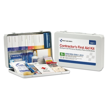 First Aid Only Contractor ANSI Class B First Aid Kit for 50 People, 254 ...