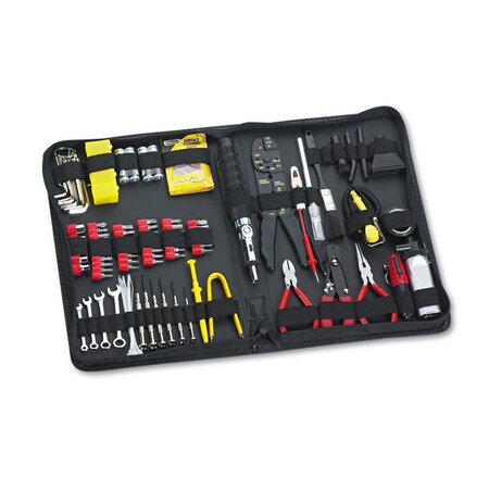 Fellowes Computer Tool Kit in Black Vinyl Zipper Case, 100-Piece 49107 ...