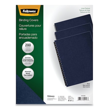 Fellowes Linen Texture Presentation Covers for Binding Systems, Paper ...