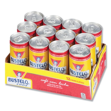Cafe Bustelo Ready to Drink Espresso Beverage, Classic, 8oz Can, PK12 ...