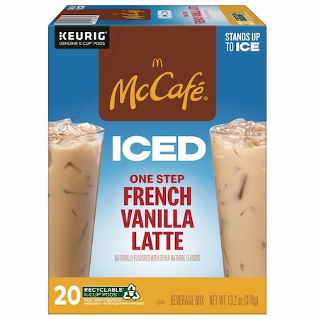Mccafe Iced One Step French Vanilla Latte K Cup Pods, French Vanilla ...