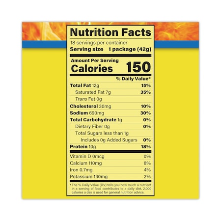 Slim Jim Beef and Cheese Meat Sticks, 1.5 oz, PK18 11205 | Zoro