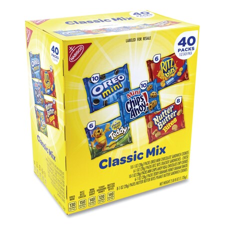 Nabisco Cookie and Cracker Classic Mix, Assorted Flavors, 1 oz Pack ...