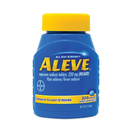 Aleve Pain Reliever Tablets 220 mg, 320/Bottle 22000849 | Zoro