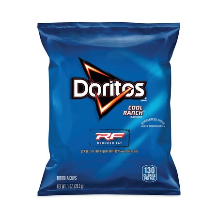 Doritos Reduced Fat Cool Ranch Tortilla Chips, 1 oz Bag, PK72, 72PK ...