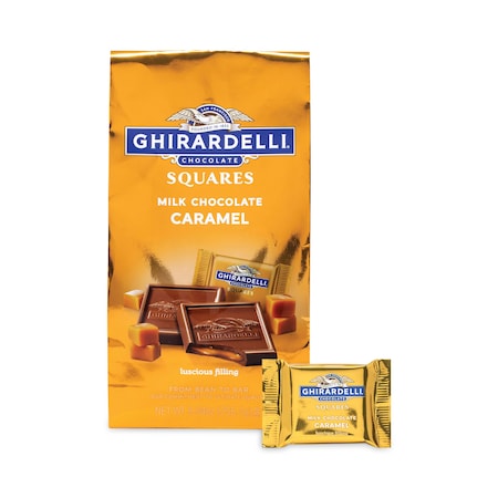 Ghirardelli Milk Chocolate and Caramel Chocolate Squares, 902 oz Packs ...