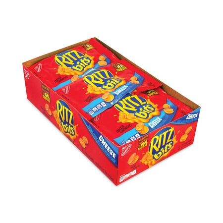 Nabisco Ritz Bits Cheese Sandwich Crackers, 1 oz Pouch, PK48, 48PK ...