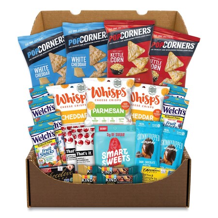 Snack Box Pros Low Sugar Snack Box, 24 Assorted Snacks 700-00132 | Zoro