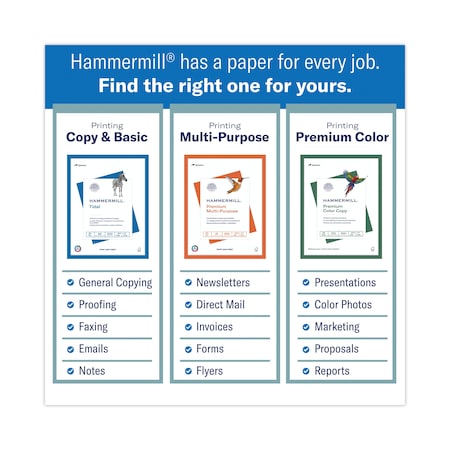 Hammermill Hammermill Printer Paper, 80lb Premium Color Copy Cover, 100 ...