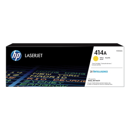 Hp HP 414A Original Laser Toner Cartridge - Yellow - 1 Each - 2100 ...