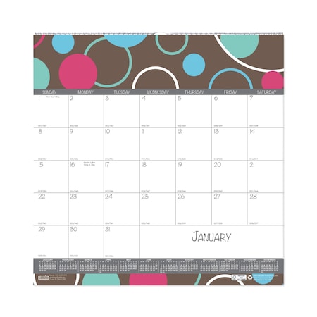 House Of Doolittle Recycled Bubbleluxe Wall Calendar, Bubbles Artwork ...