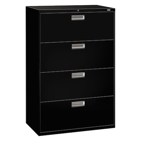 Hon 36" W 4 Drawer File Cabinet, Black, A4/Legal/Letter H684.L.P | Zoro