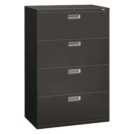 Hon 36" W 4 Drawer File Cabinet, Charcoal, A4/Legal/Letter H684.L.S | Zoro