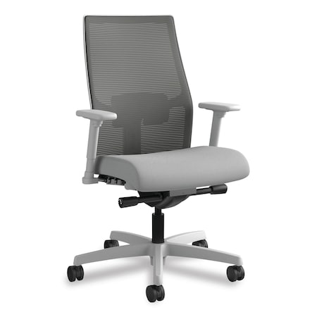 Hon Ignition 2.0 4-Way Stretch Mid-Back Mesh Task Chair, Frost Seat ...