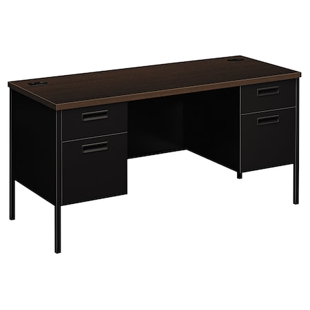 Hon Credenza Desk, Mtr Clsc, 2Dw, 60W, Mca, 24" D X 29-1/2" H, 60" W X ...