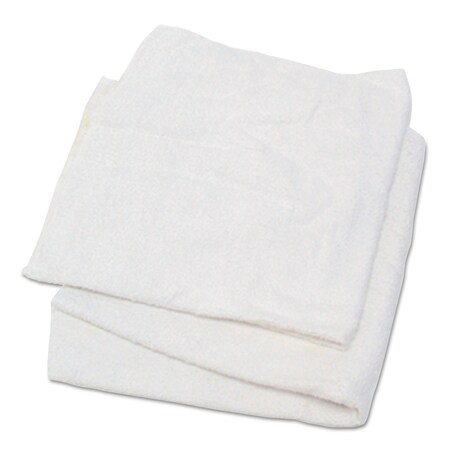 Hospeco 537-25 $54.90 Woven Terry Rags, White, 15 x 17, 25 lb/Carton ...