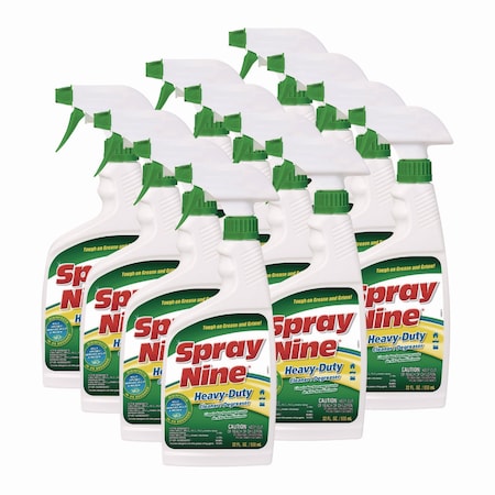 Spray Nine Cleaners & Detergents, Spray Bottle, Citrus, 12 PK 26825 | Zoro