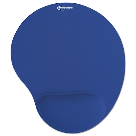 Innovera Mouse Pad w/Gel Wrist Pad, Nonskid Base, 10-3/8 x 8-7/8, Blue ...