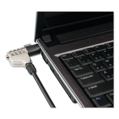 Innovera Combination Laptop Lock, 6 ft. Steel Cable IVR64673 | Zoro