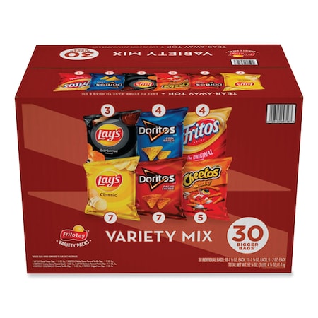 Frito-Lay Classic Variety Mix, Assorted, 30 Bags/Box 28400702270 | Zoro