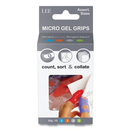 Lee Gripper, Fingertip, Assorted/Color, PK10 61410 | Zoro