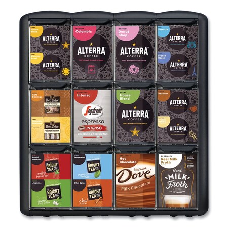 Mars Flavia Merchandiser, For FLAVIA Freshpacks, 4 Compartments, 9.1 x ...