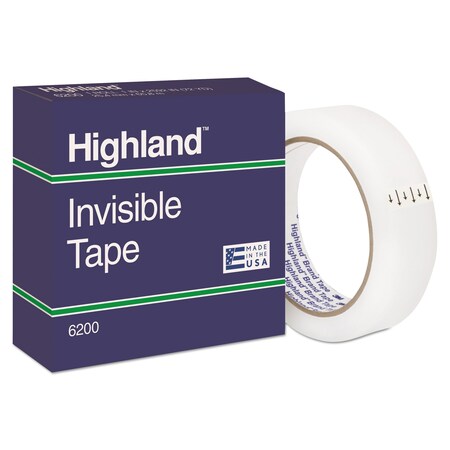 3M Invisible Permanent Mending Tape, 3in Core, 1 x 72 yds, Clear 6200 ...