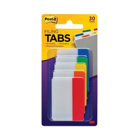 Post-It File Tabs, 2x1 1/2, Assorted Primary, PK30 686ROYGB | Zoro