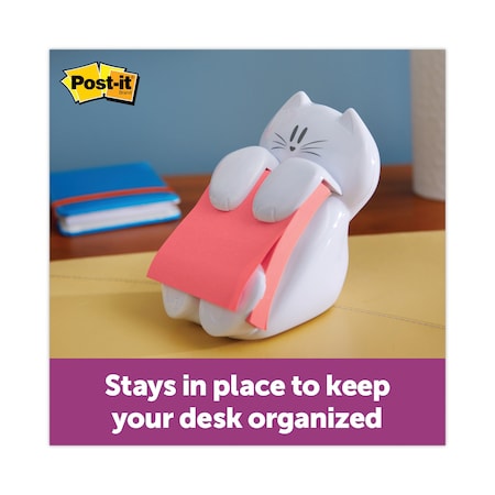 Post-It Dispenser, Pop-Up, Cat, White CAT330 | Zoro