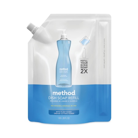 Method Dish Soap Refill, Sea Minerals, 36 oz Pouch, PK6 01315 | Zoro