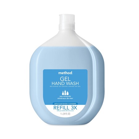Method Gel Hand Wash Refill Tub, Sea Minerals, 34 oz Tub 328105 | Zoro