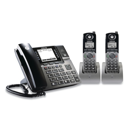 Rca Unison 1-4 Line Wireless Phone System Bundle, 2 Addl Cordless ...