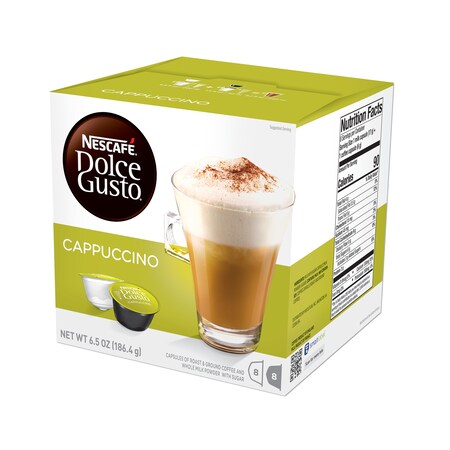 Nescafe Capsules, Cappuccino, PK48 27376 | Zoro