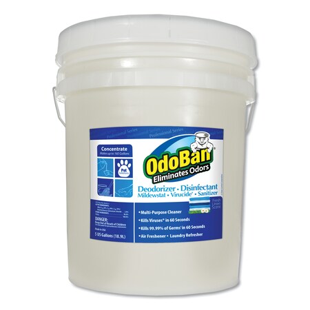 Odoban Concentrate Odor Eliminator and Disinfectant, Fresh Linen, 5 gal ...
