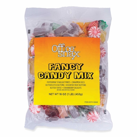 Office Snax. Candy Assortments, Fancy Candy Mix, 1 lb Bag 00668 | Zoro