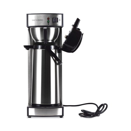 Coffee Pro Air Pot Brewer, 75 oz, 8.75 x 14.75 x 21.25, Stainless Steel ...