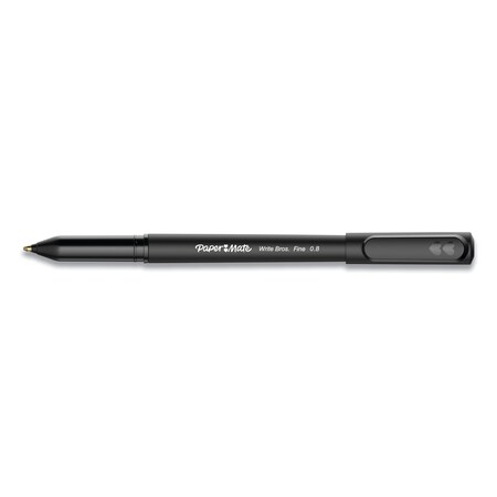 Paper Mate Write Bros. Ballpoint Pen, Stick, Fine 0.8 mm, Black Ink ...