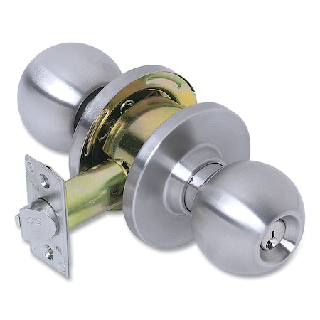 Tell Heavy Duty Commercial Storeroom Knob Lockset, Stainless Steel ...